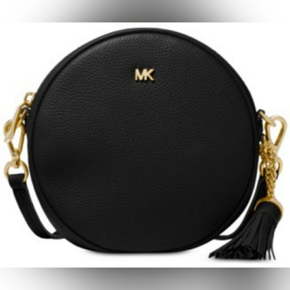 Michael Kors | Bags | Michael Kors Mk Pebble Leather Circle Canteen ...
